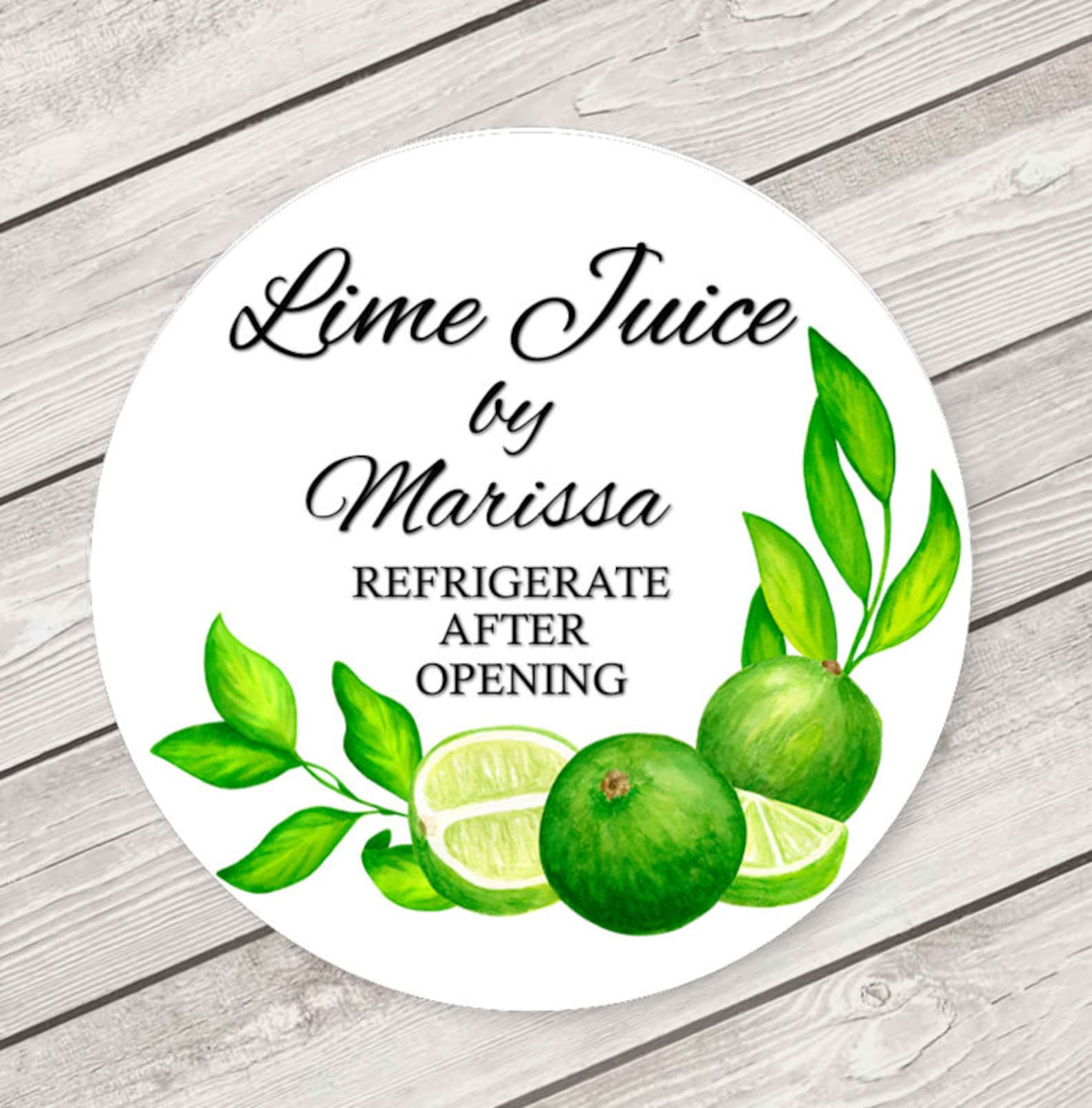 Lime Juice Labels, Homemade Labels, Homemade Lime Juice Label ...