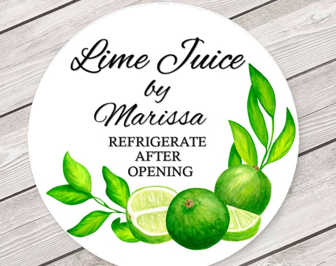 Lime Juice Labels, Homemade Labels, Homemade Lime Juice Label ...