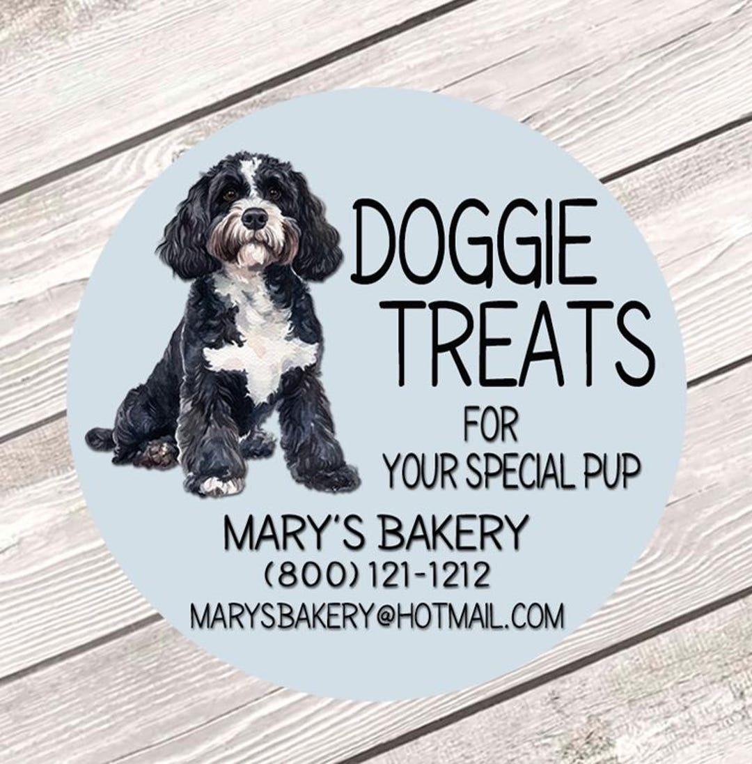 Personalized Dog Treat Labels, Custom Packaging for Homemade Pet Snacks ...