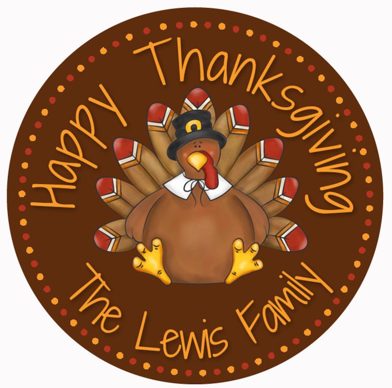 Thanksgiving Stickers Turkey Stickers Personalized Stickers - Etsy