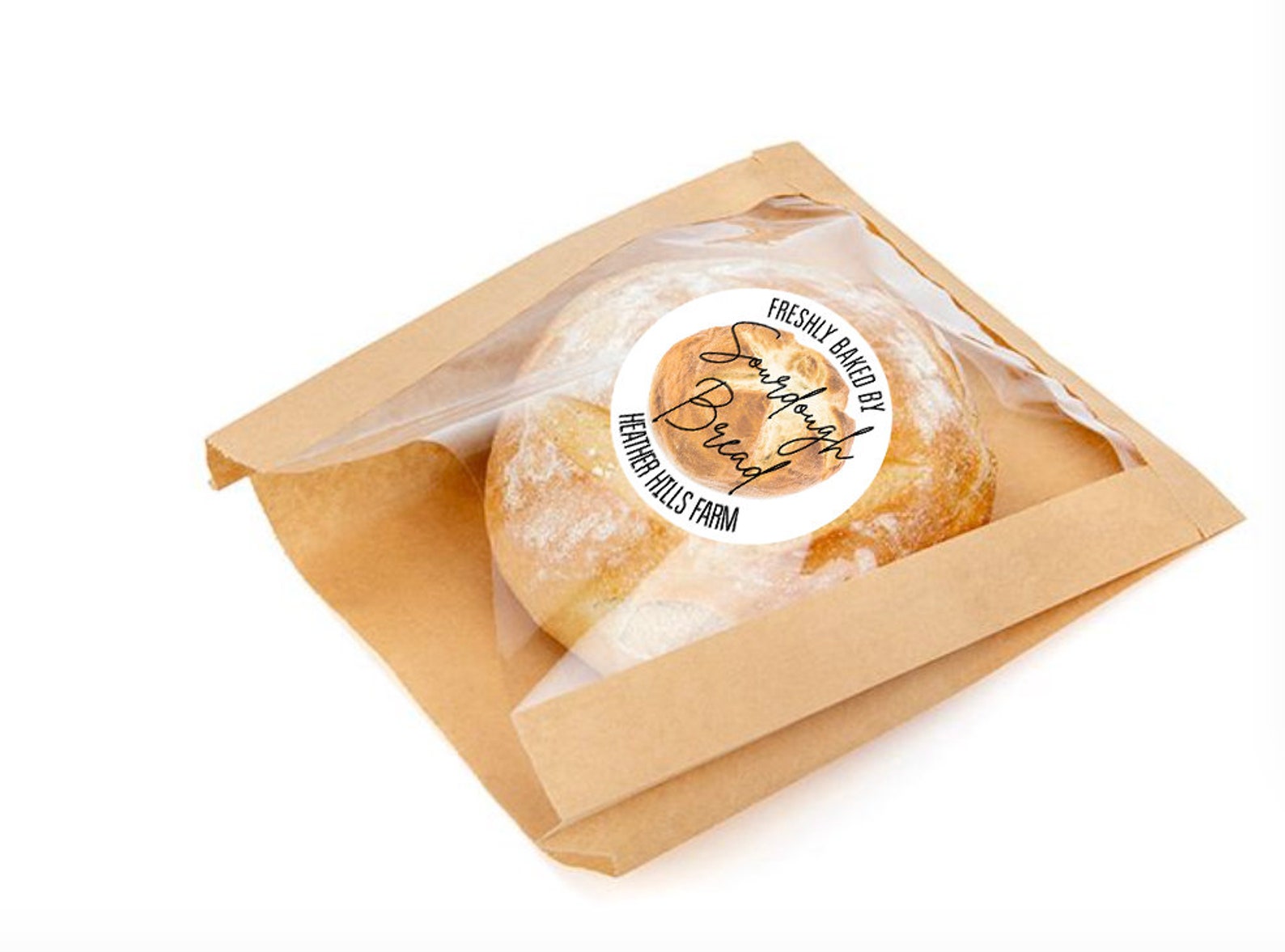 Sourdough Bread Label, Homemade Bread Sticker, Baked Goods Label, Bread ...