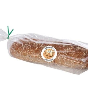 Sourdough Bread Label, Homemade Bread Sticker, Baked Goods Label, Bread ...