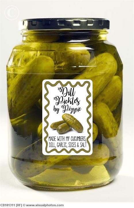 Pickle Labels Dill Pickle Label Sweet Pickle Labels Canning | Etsy
