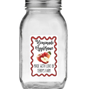 Applesauce Labels, Canning Labels, Apple Jelly, Apple Butter, Mason Jar ...