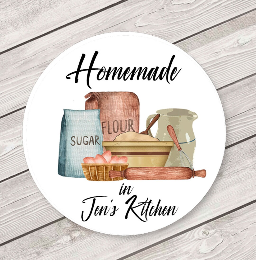 Homemade Baking Labels Homemade Kitchen Labels Personalized Baking ...