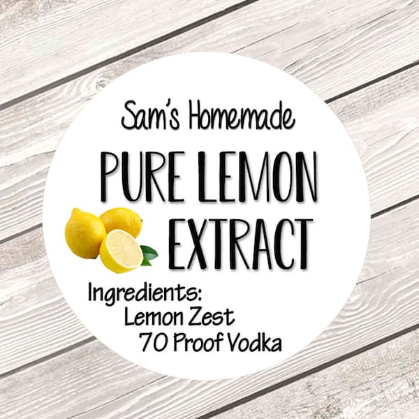 Lemon Extract - Etsy