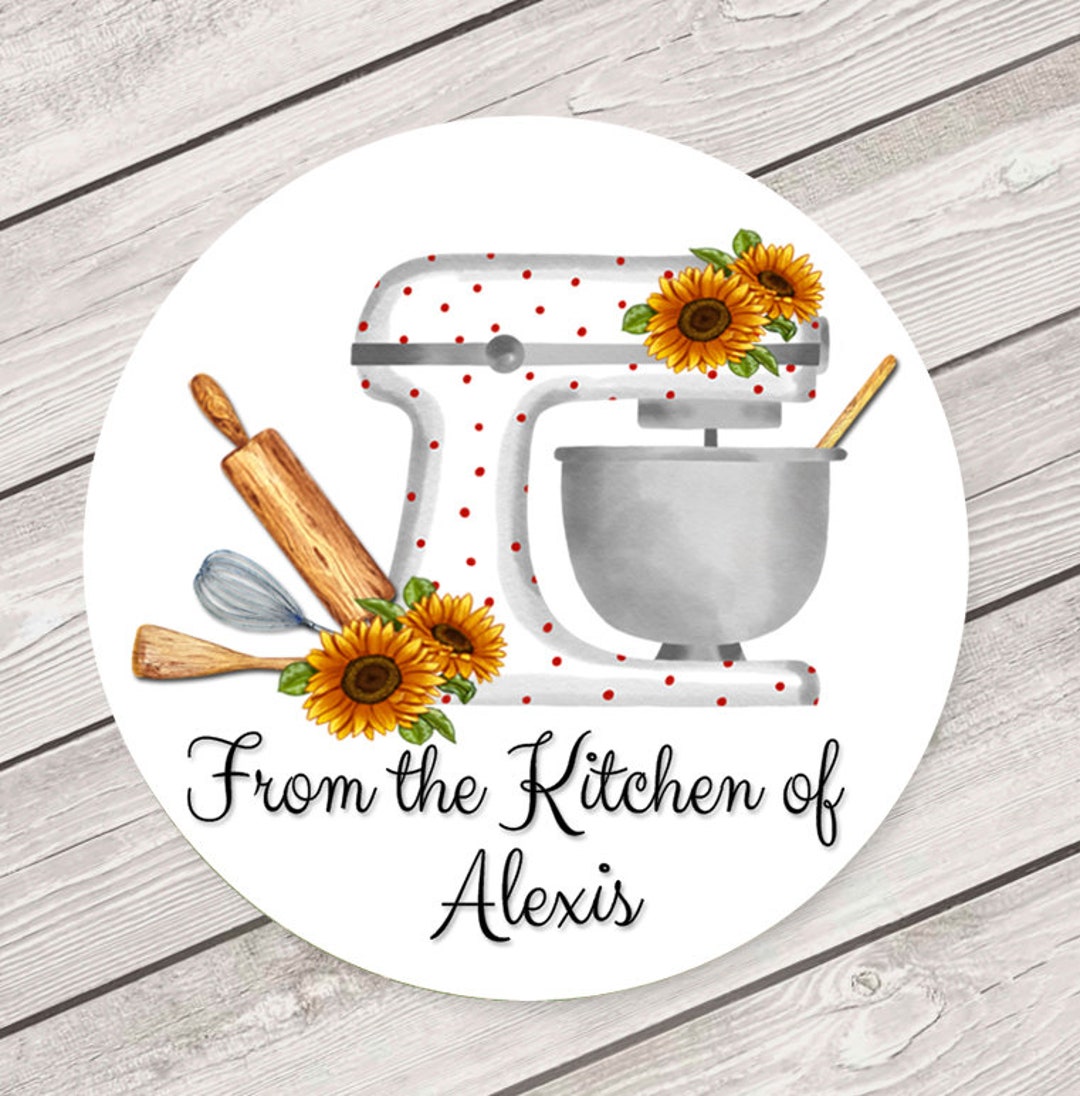 Homemade Baking Label, From the Kitchen of Label, Baking Gift Label ...