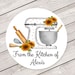 Homemade Baking Label, From the Kitchen of Label, Baking Gift Label ...