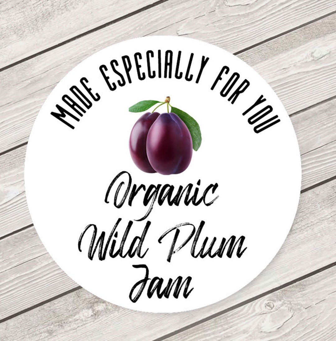 Canning Labels, Plum Jam Labels, Homemade Jam Labels, Mason Jar Labels ...