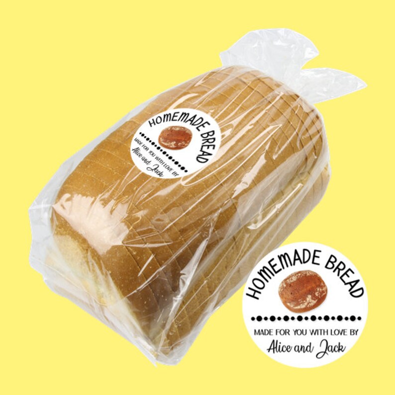 Baking Labelsbread Labelsbread Stickers Homemade | Etsy