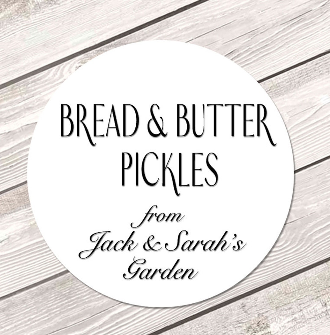 Pickle Jar Labels, Mason Jar Lid Labels, Stickers for Jars, Custom ...