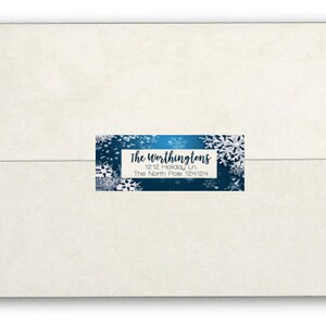 Christmas Address Label, Return Address Label, Christmas Envelope Seal ...