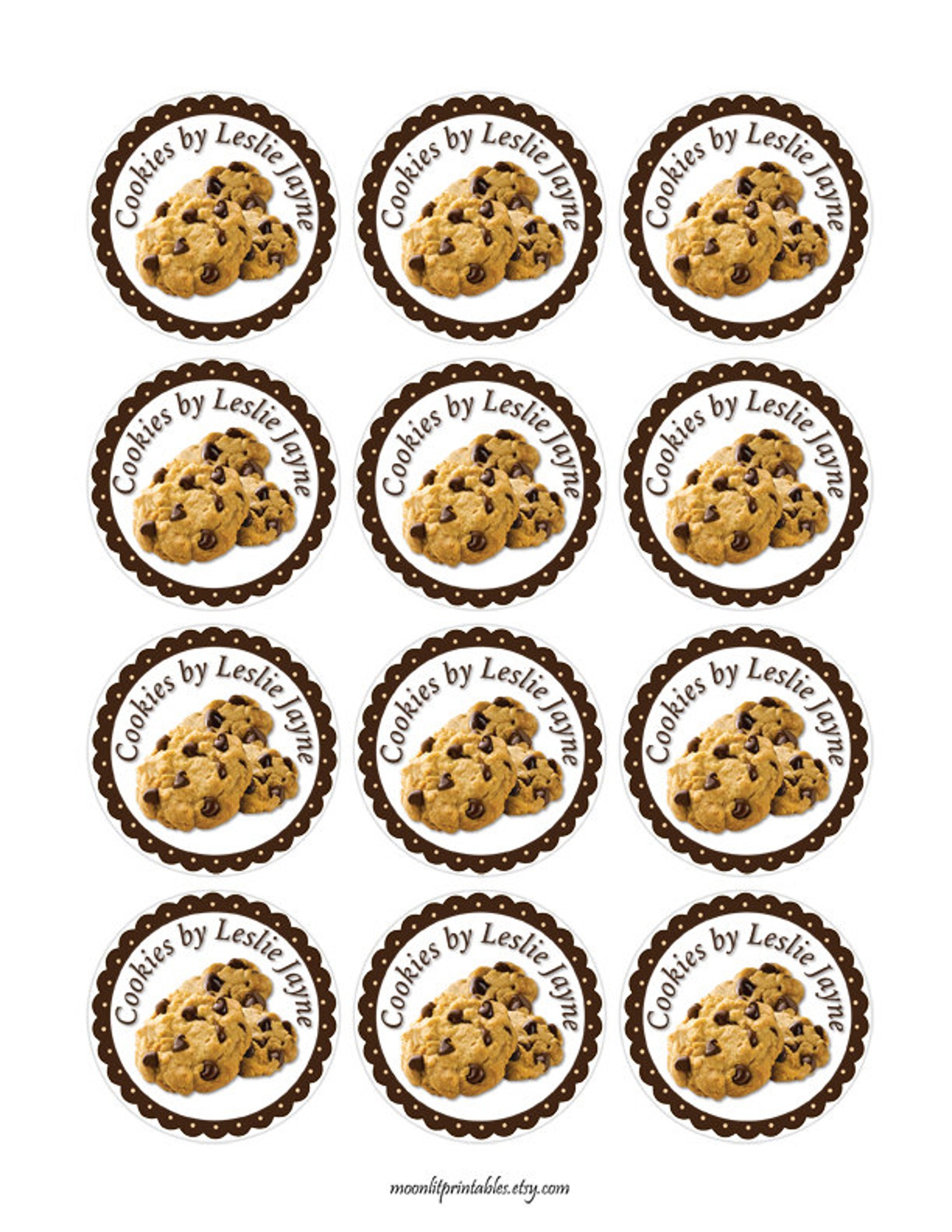 Autocollants de biscuits étiquettes de cuisson étiquettes de - Etsy France