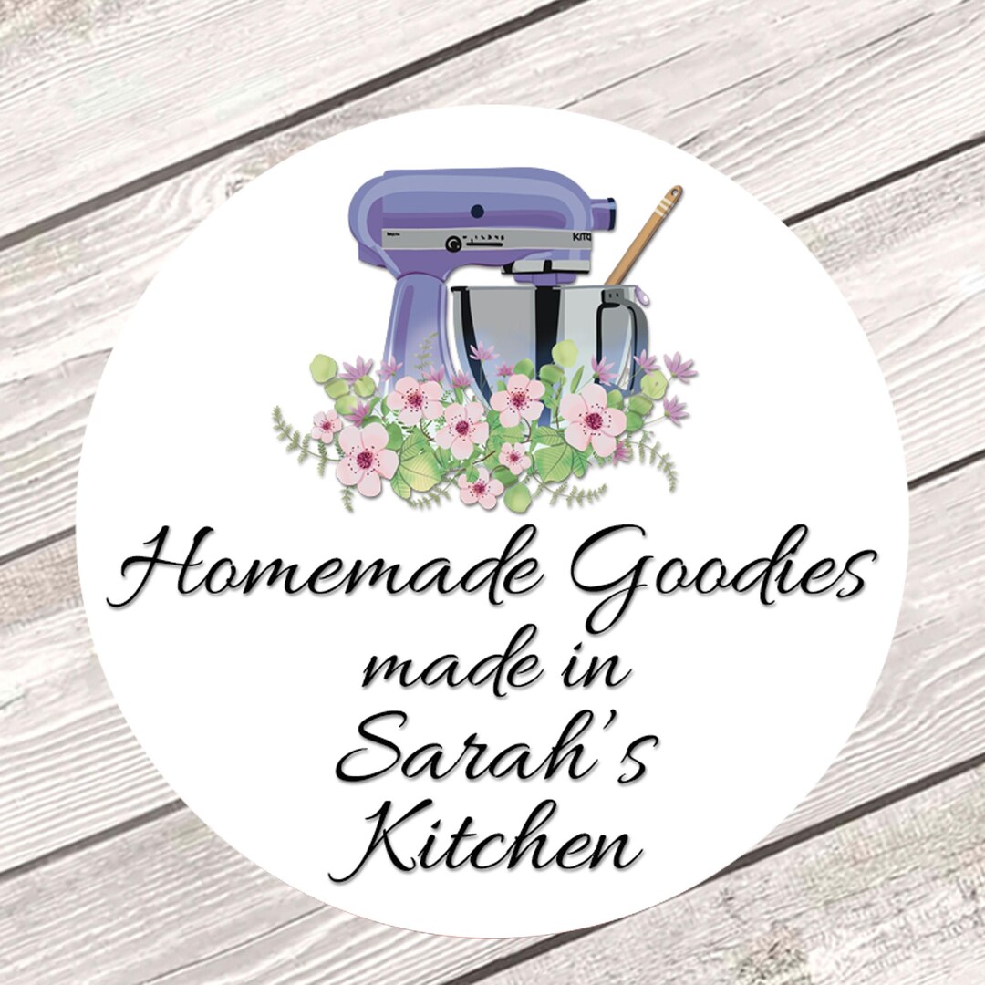 Custom Baking Labels, Personalized Baking Stickers, Labels for Baked ...