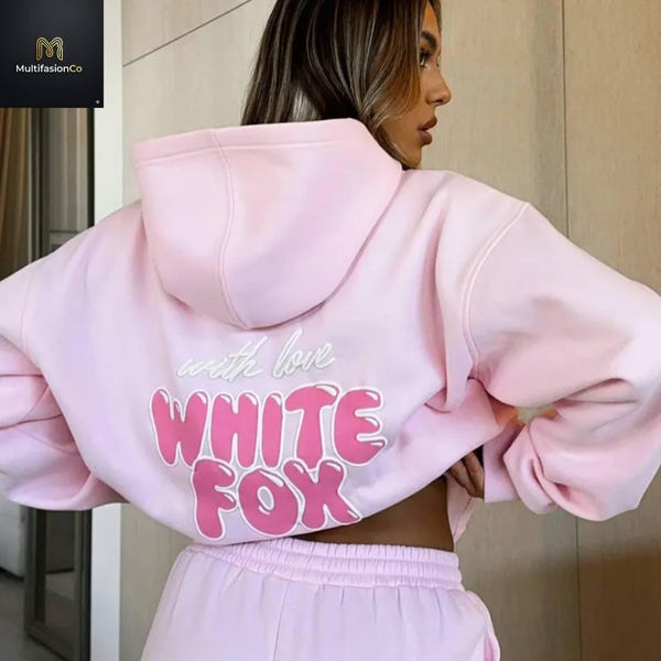 White Fox Jumper - Etsy Australia