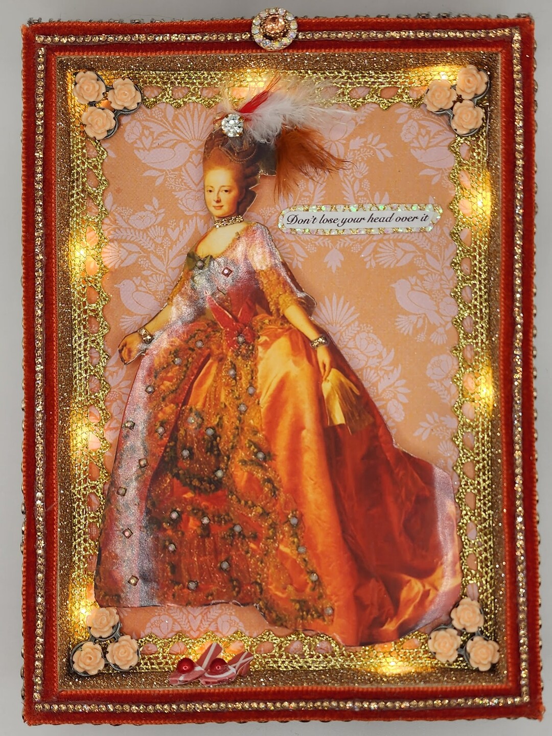 Marie Antoinette Art Box Diorama Shadow Box Sarcastic Illuminated - Etsy
