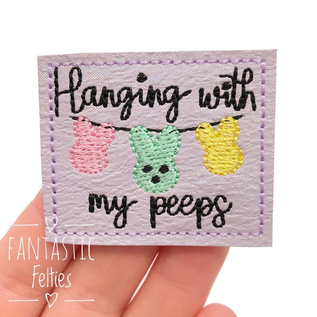 Hanging With My Peeps Feltie | Bunny Head Felties | Medical Nurse ...