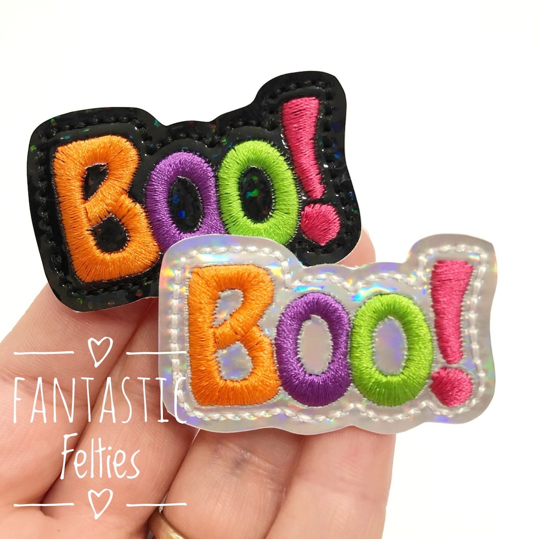 Boo Halloween Feltie | Boo Felties | Glitter Fleties| Fall Felties ...