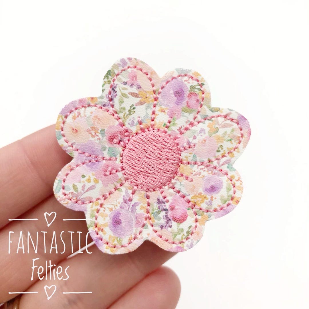 Floral Daisy Flower Feltie | Floral Flower Felties | Summer Felties ...