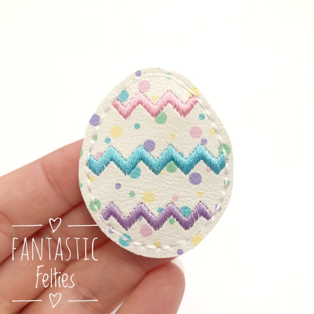 Easter Egg Feltie | Easter Felties | Egg Felties | Swirly Egg Felties | Felt Applique ...