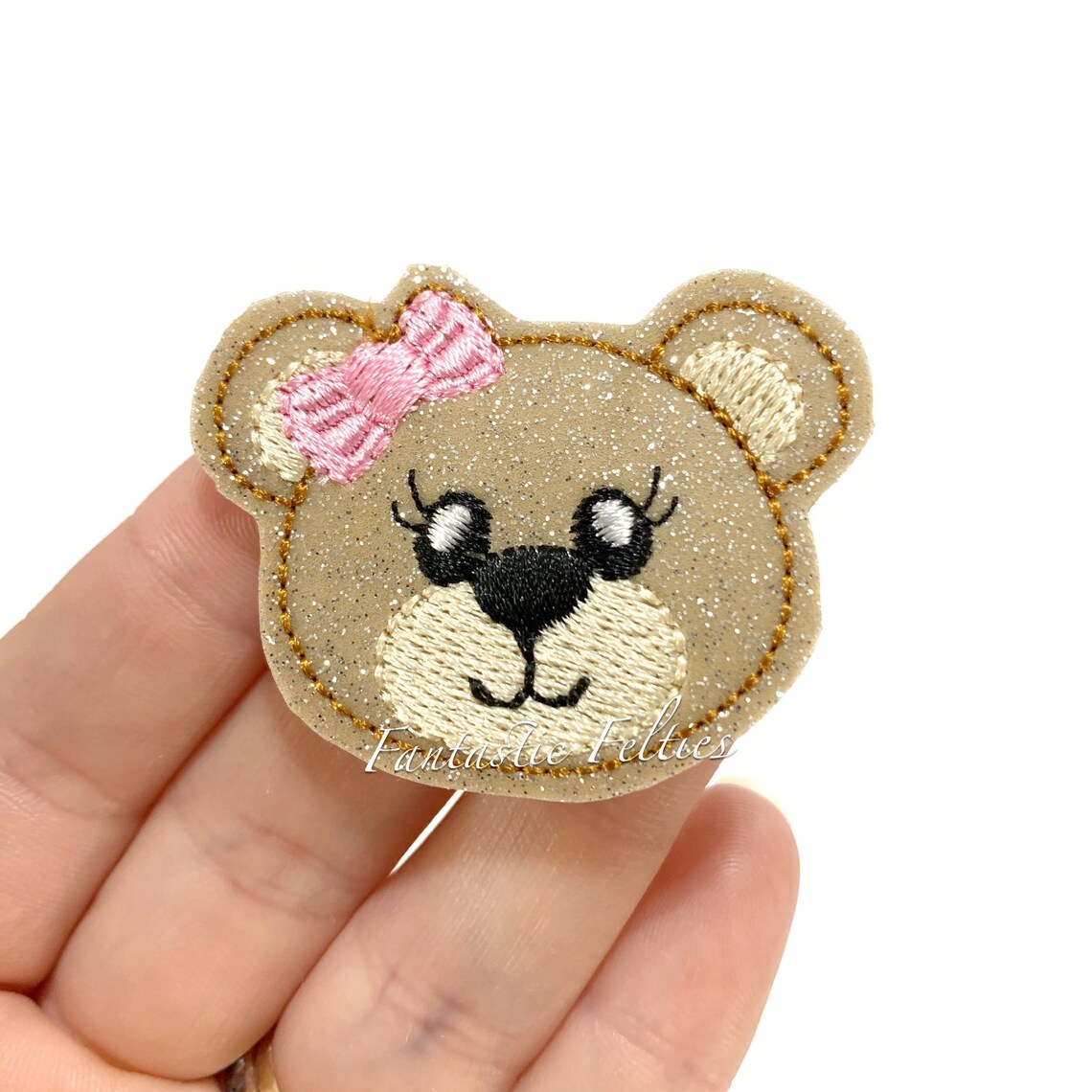 Teddy Bear Feltie | Bear Face Felties | Bear Feltie | Animal Feltie ...
