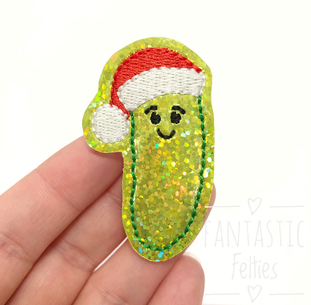 Santa Pickle Feltie | Pickle Felties | Christmas Feltie | Christmas ...