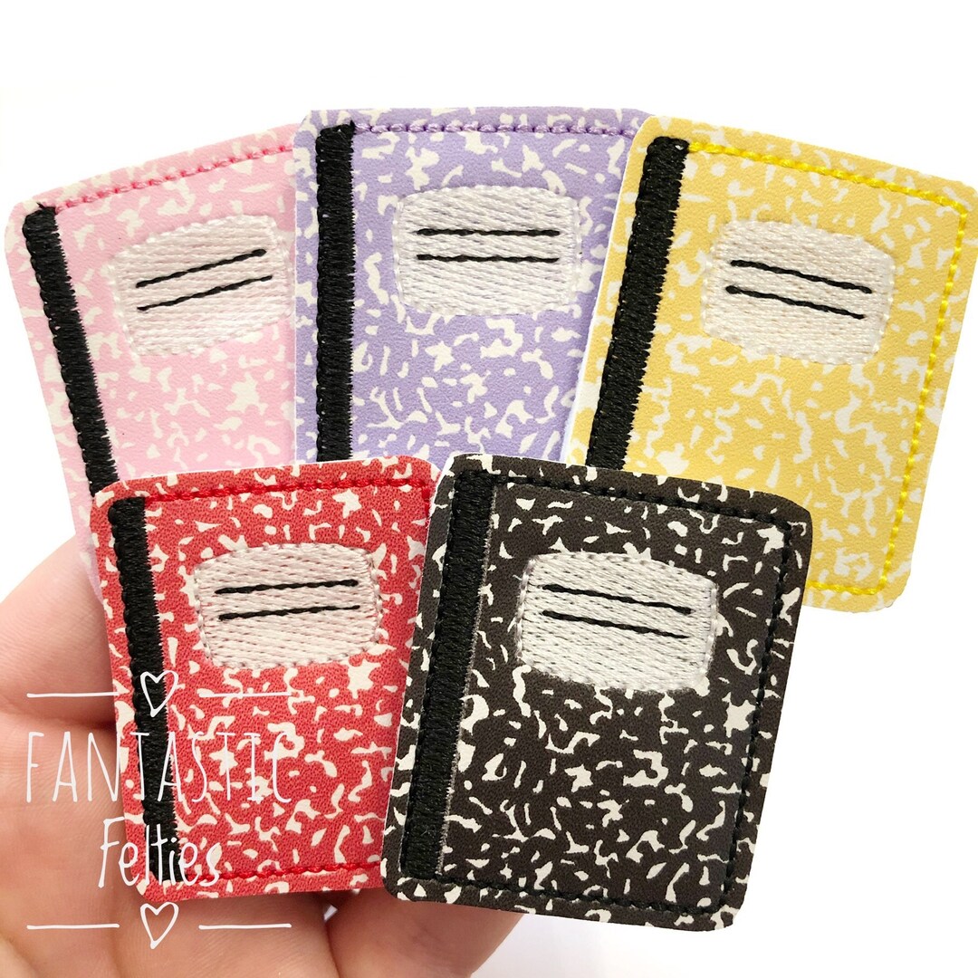 Composition Book Feltie | Notebook Felties | School Felties | Planner ...