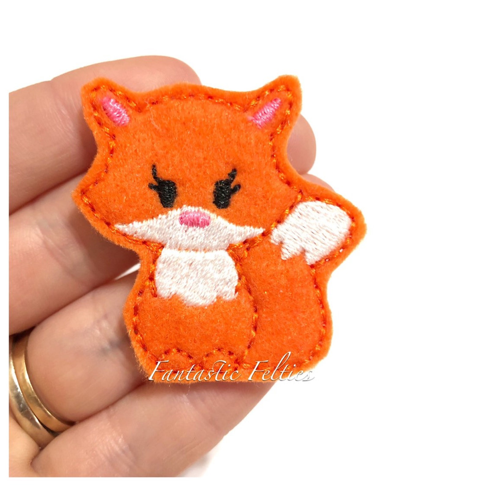 Fox Felties Woodland Feltie Animal Felties Felt Applique Embroidered ...