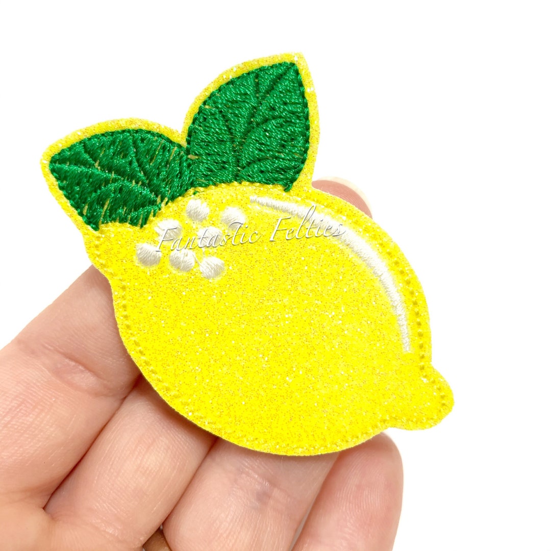 Lemon Felties | Glitter Lemon Felties | Citrus Felties | Fruit Felties ...