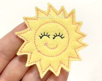 Sun Felt Applique - Etsy