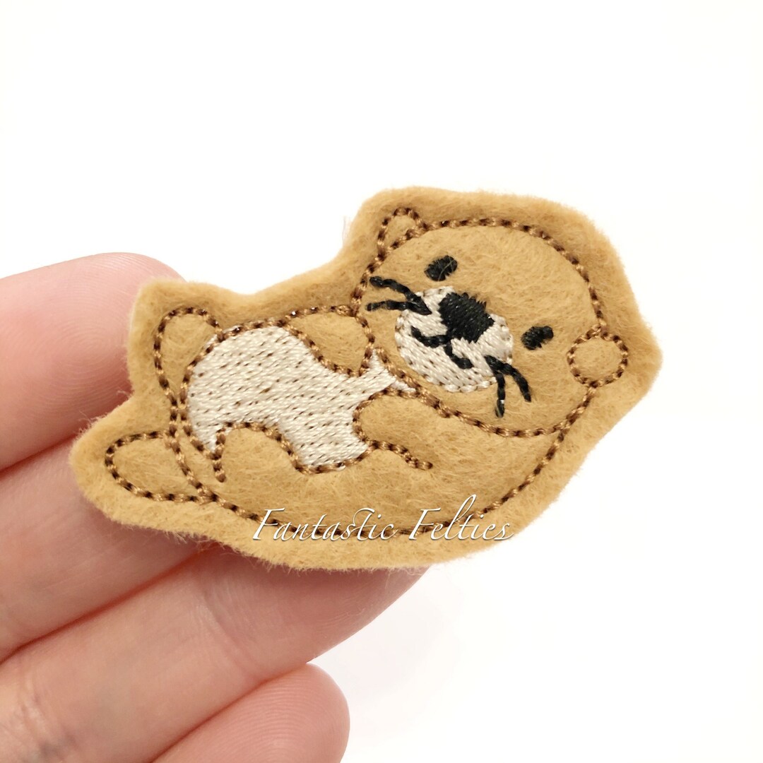 Otter Felties | Laying Otter Felties | Animal Feltie | Sea Felties ...