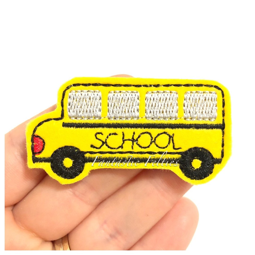 Bus Feltie | School Felties | School Bus Felties | Felt Applique ...