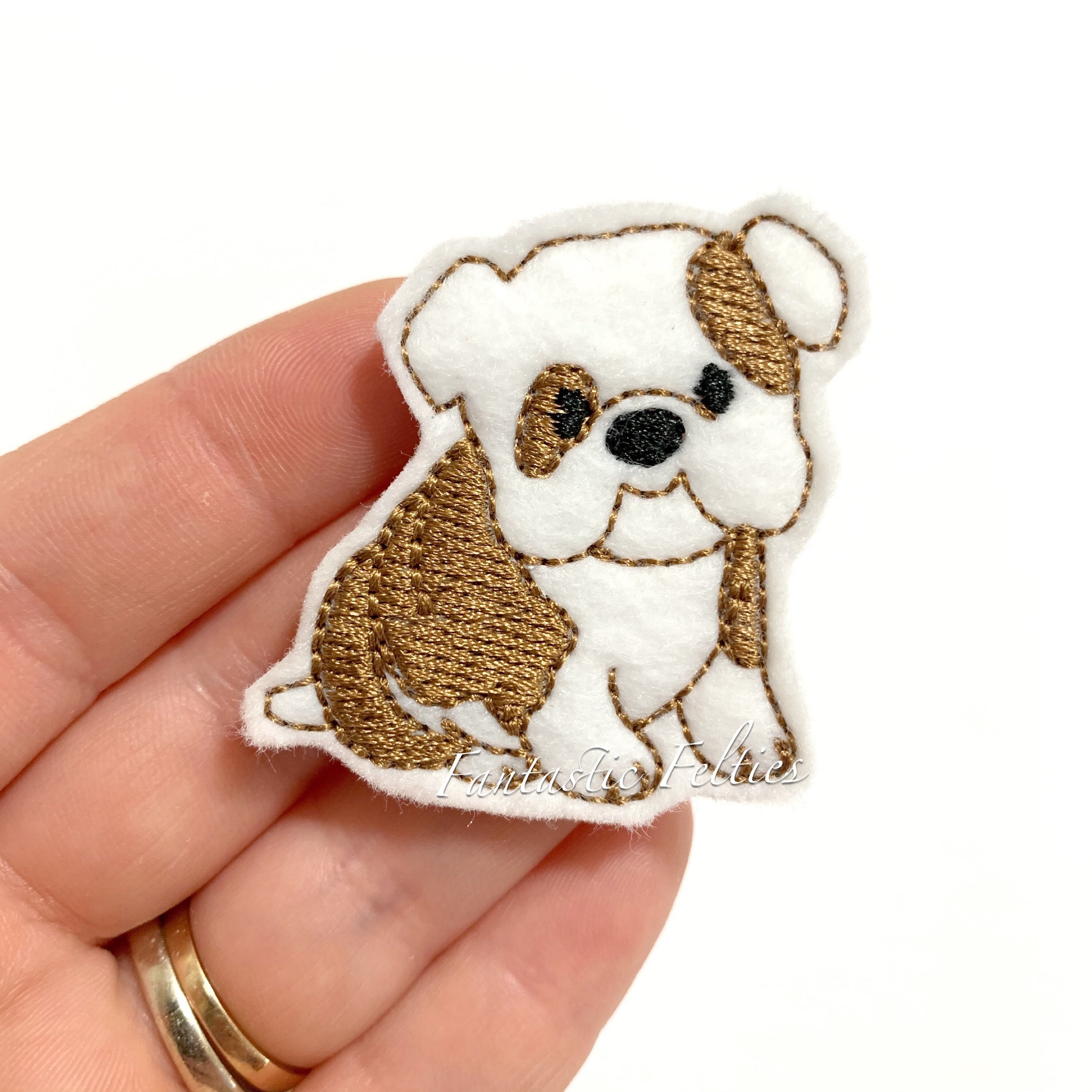 Bulldog Felties Puppy Dog Felties Dog Felties Felt - Etsy