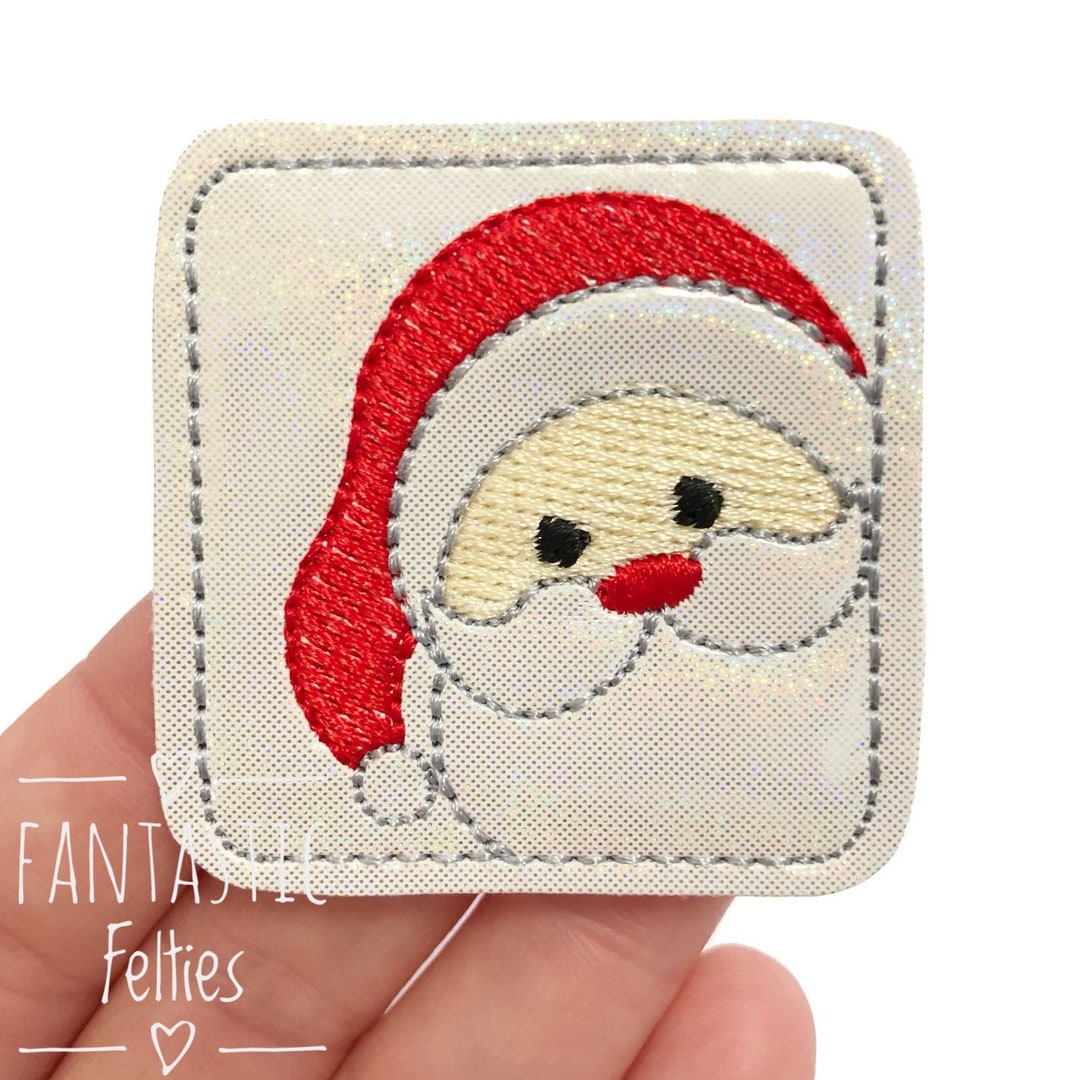 Peeking Santa Feltie | Santa Face Felties | Christmas Feltie | Felt ...