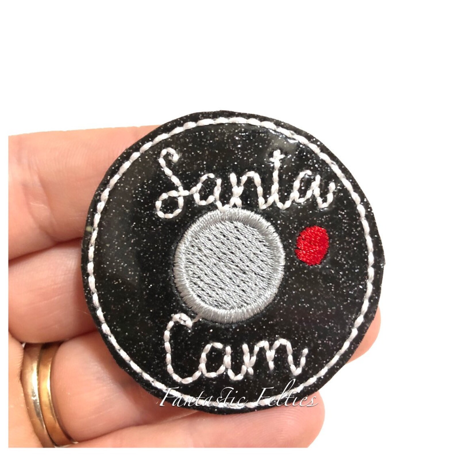 Santa Camera Felties | Santa Felties | Christmas Feltie | | Embroidered ...