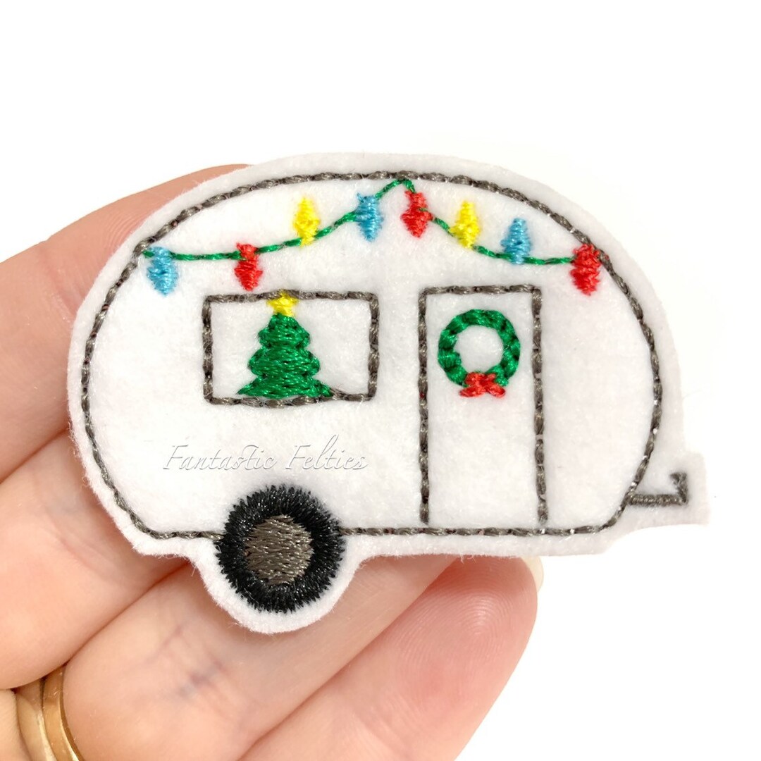 Christmas Camper Feltie | Camper Felties | Christmas Felties ...