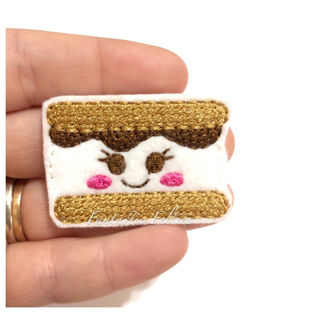 S'mores Smore Dessert Food Feltie | Felt Applique | Embroidered Felt ...