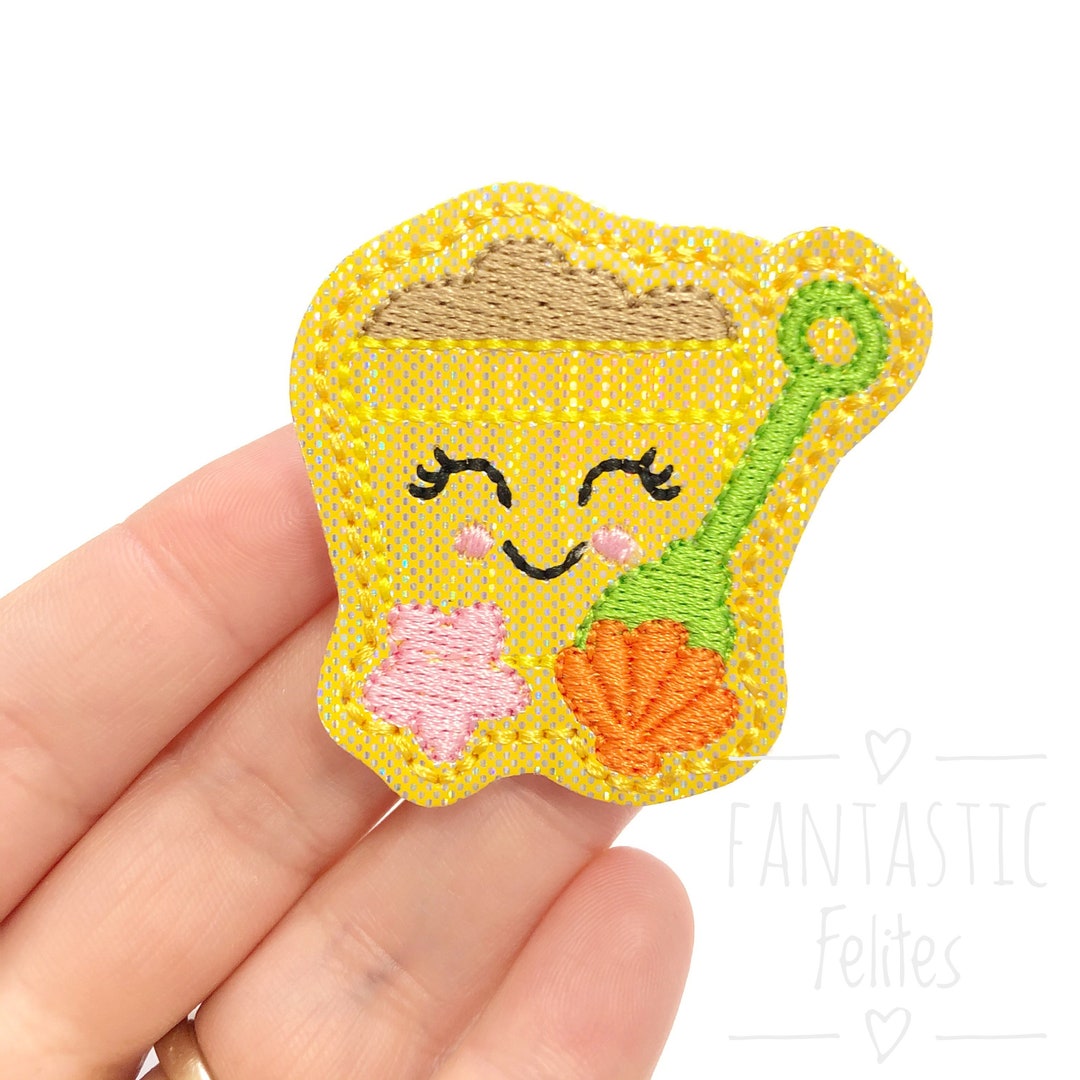 Sand Pail Bucket Feltie | Beach Felties | Sand Bucket Felties | Glitter ...