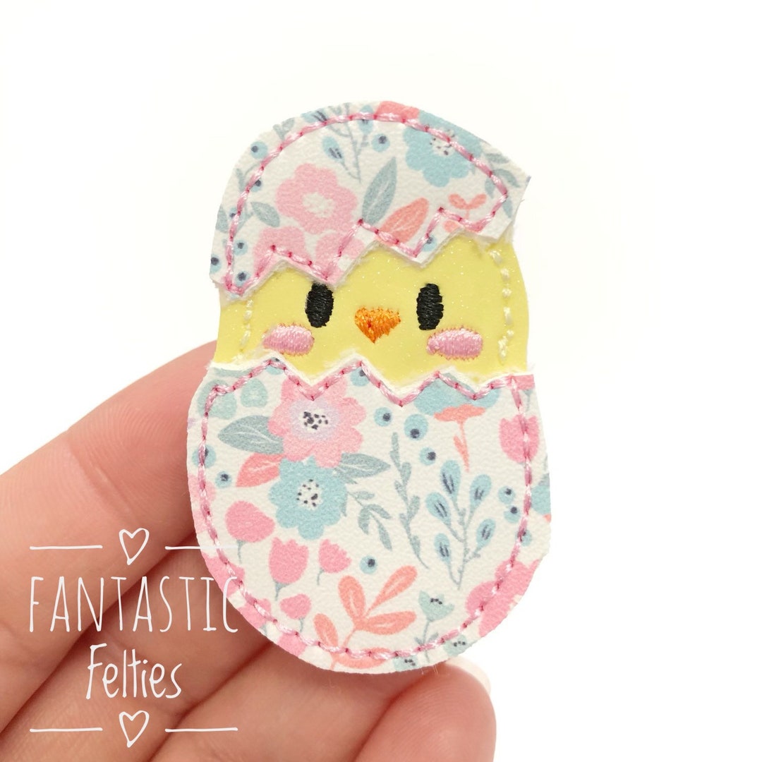 Easter Chick Felties Set of 4 Hatching Chick Felties Baby Chick Feltie ...