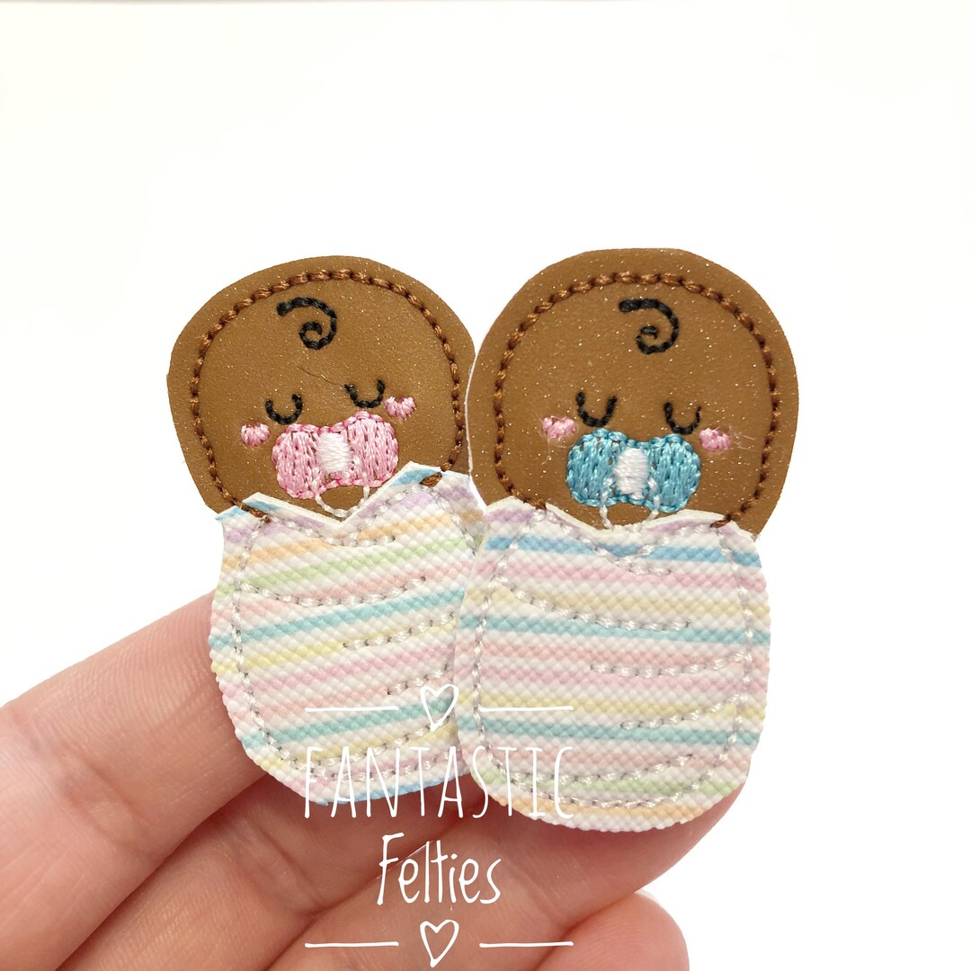 Baby Felties | Swaddled Baby Felties | Burrito Baby Felties | Newborn ...