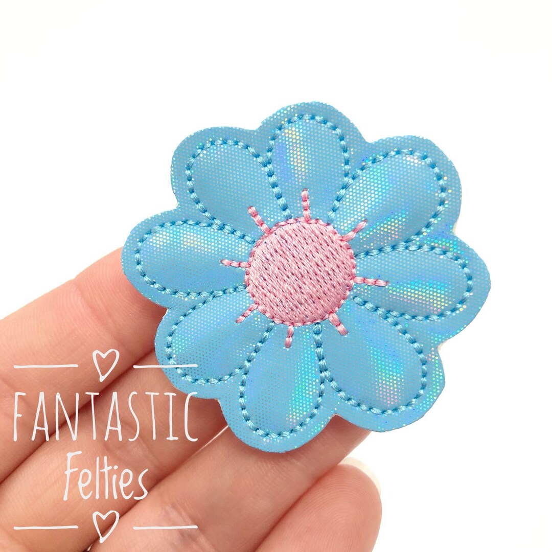 Blue Daisy Flower Feltie | Flower Felties | Summer Felties | Felt ...