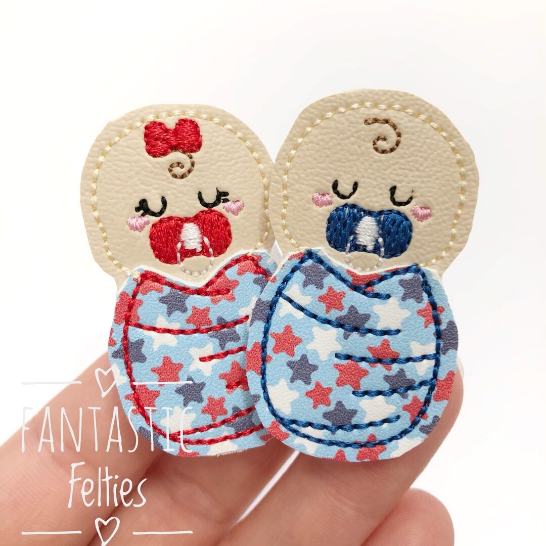 Patriotic Baby Felties | Swaddled Baby Felties | Burrito Baby Felties ...
