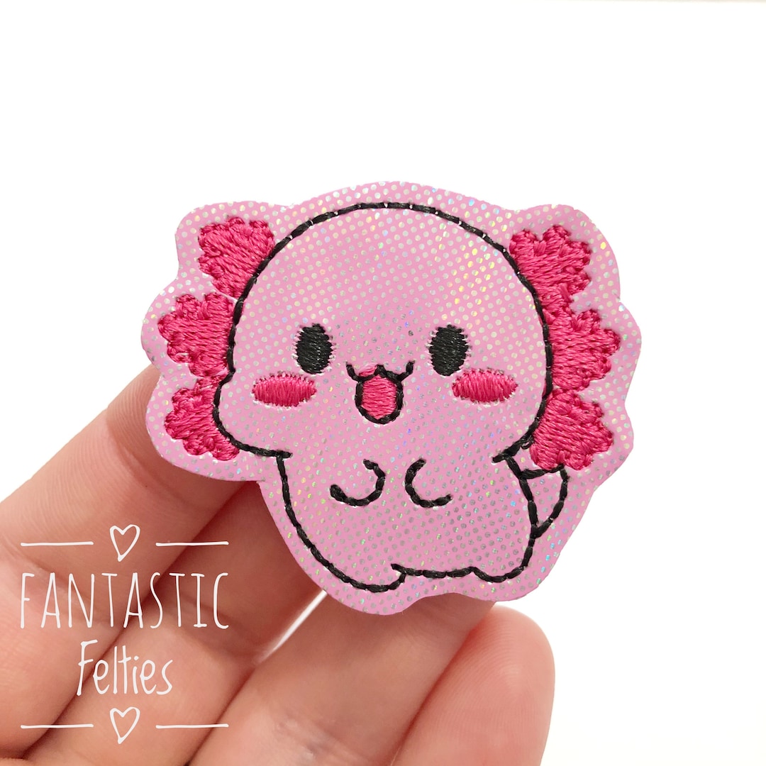 Axolotl Feltie | UNCUT | Glitter Felties | Beach Felties | Animal ...