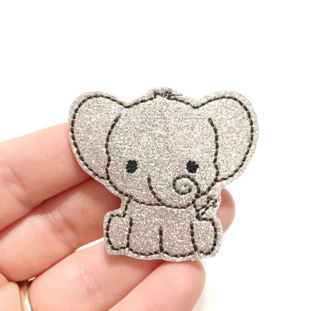 Elephant Felties | Baby Elephant Felties | Animal Felties | Glitter ...