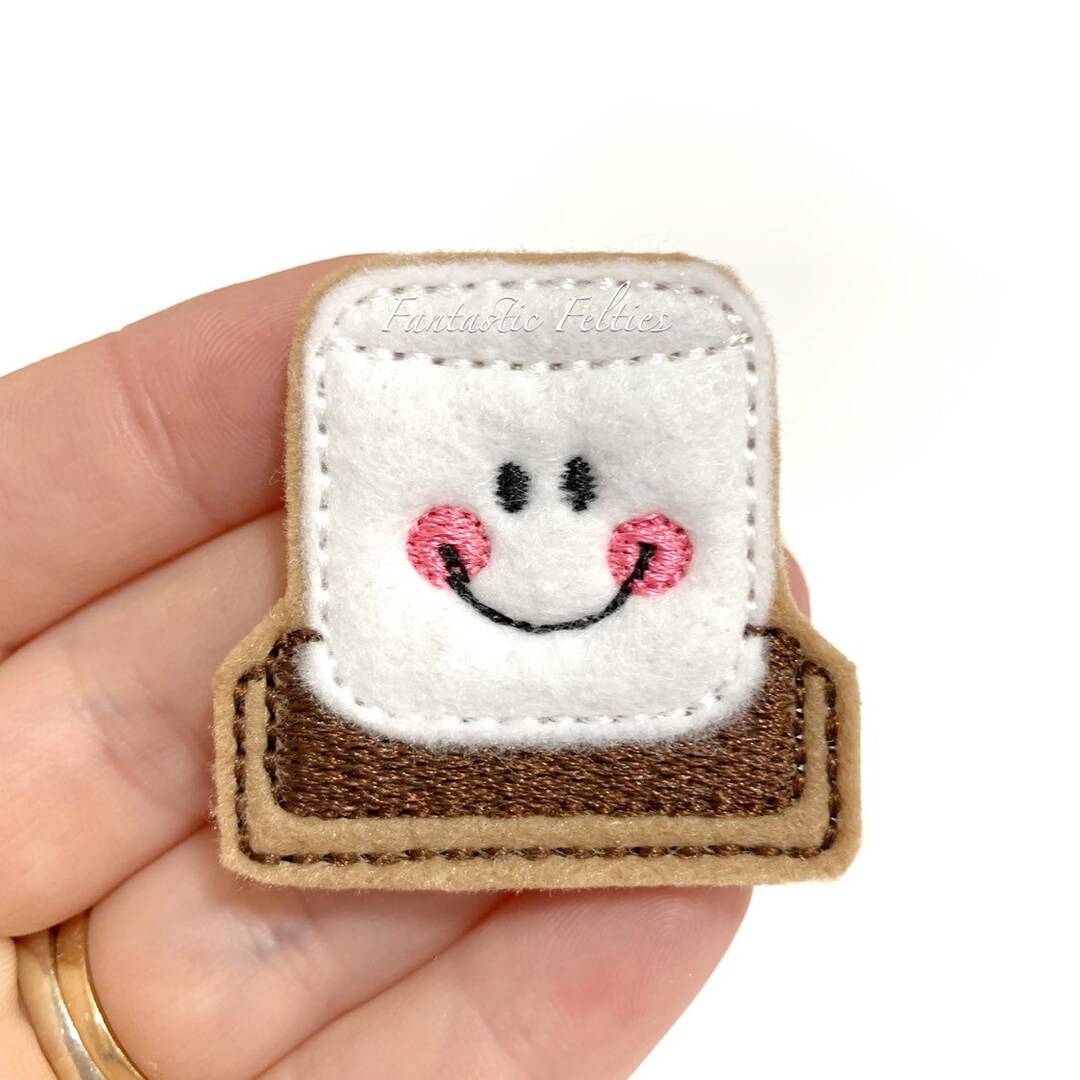 Smore Feltie | S’mores Felties | Food Felties | Felt Applique ...