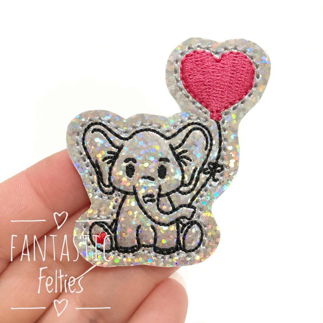 Elephant With Balloon Felties | Baby Elephant Felties | Animal Felties ...