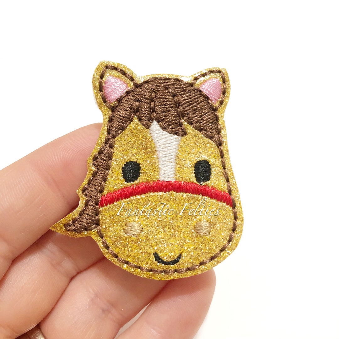 Horse Feltie | Horse Head Felties | Animal Felties | Glitter Felties ...