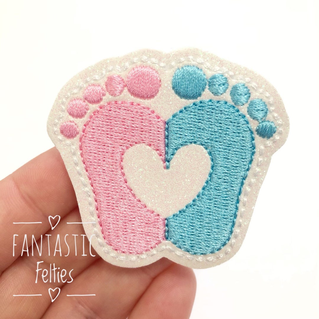 Baby Feet Felties | UNCUT | Baby Felties | Footprints Felties | Felt ...