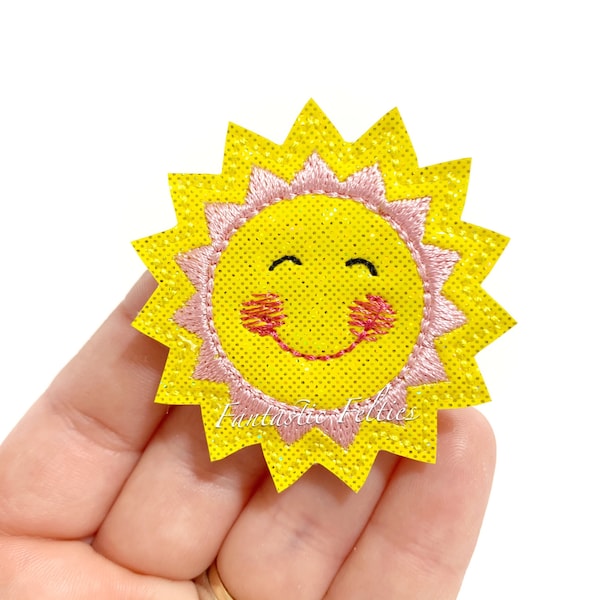 Sun Felt Applique - Etsy