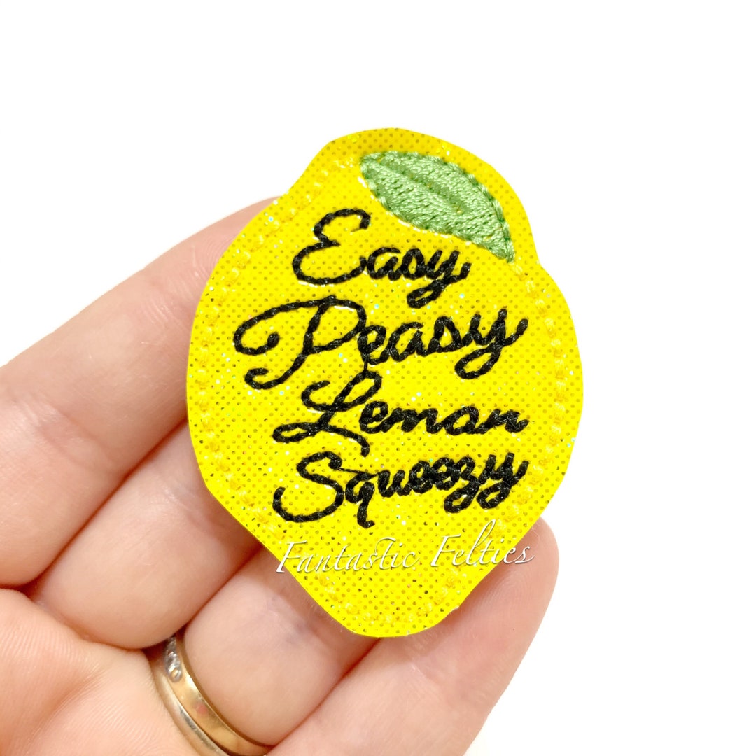 Easy Peasy Lemon Felties | Lemon Felties | Citrus Felties | Fruit ...